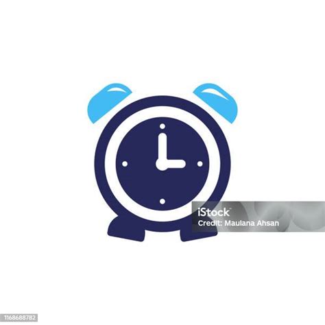알람 시계 울리는 아이콘 현대 디자인입니다 플랫 스타일의 배경에 격리 된 알람 시계 웨이크 업 시간 벡터 그림입니다 개념에 대한 스톡 벡터 아트 및 기타 이미지 Istock