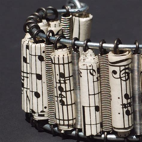 Guitar String Sheet Music Cuff