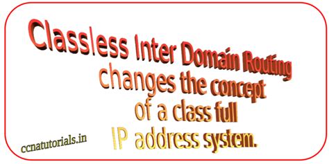 Classless Inter Domain Routing Cidr Tutorial In Brief Ccna Tutorials