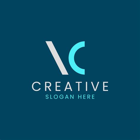 Creative Letter Vc Logo Design Vector Image Masterbundles