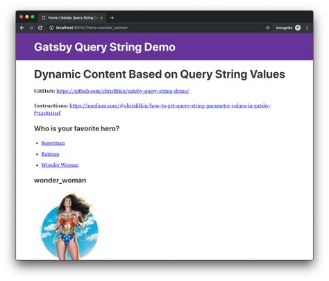 How To Get Query String Parameter Values In Gatsby By Christopher Fitkin Medium