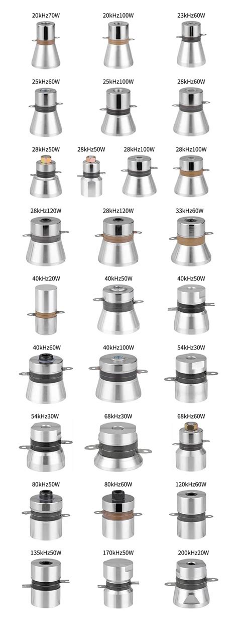 High Frequency Customizable Ultrasonic Transducers For Cleaning