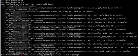 Importerror Cannot Import Name Read From Scanpy Unknown Location
