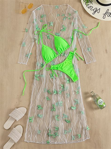 Ring Linked Halter Tie Side Bikini Swimsuit Shein Usa