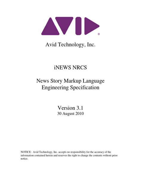 Nsml 31 Specification Pdf Xml Html Element