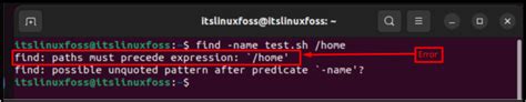 How To Fix The Error Paths Must Precede Expression Find” Its Linux Foss