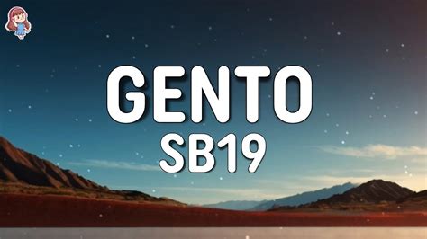 Sb19 Gento Lyrics Youtube