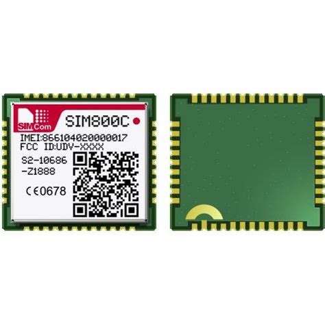 SIM800C SIMCOM Quad Band GSM GPRS Module SMD 17 6x15 7mm 182608