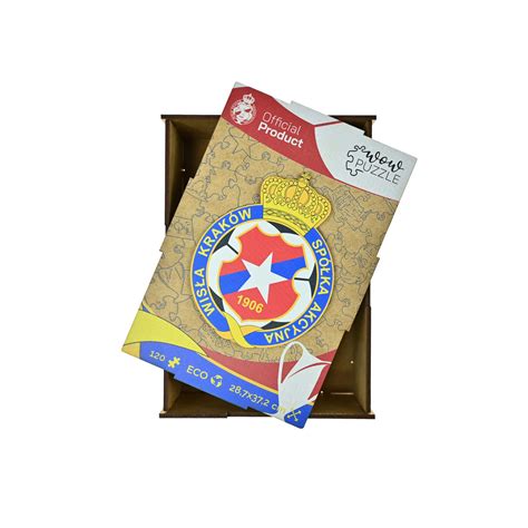 Puzzle Drewniane Herb Official Fanshop Ts Wisła Kraków Sa