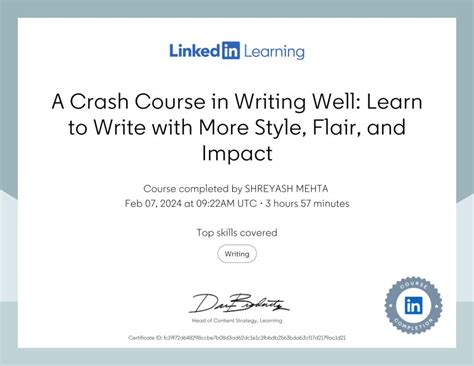 Shreyash Mehta On Linkedin Certificate Of Completion