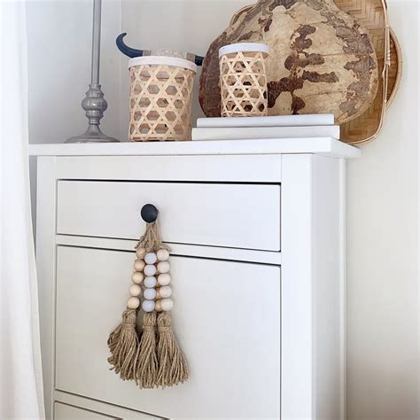5 Boho Meets Scandi Drawer Pulls Wooden Beads Garlands With Etsy