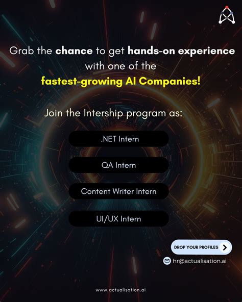 Ai Internshipopportunity Careergrowth Realexperience Joinus