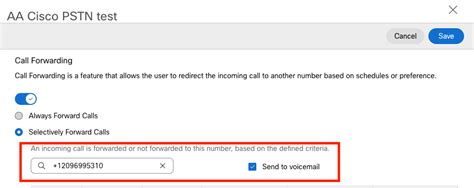Configure Call Forwarding Selective For Webex Calling Cisco