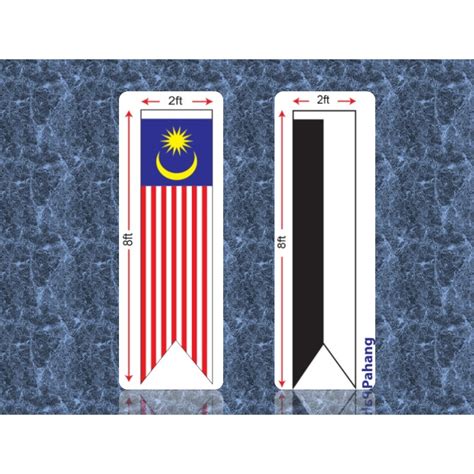 2x43x62x8 Benderaflag Malaysia Pahang Polyester Pack 2pcs Shopee
