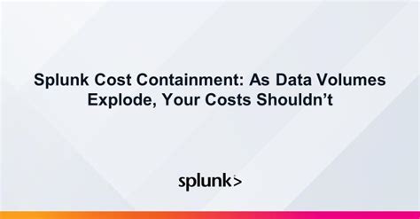 Jesse Pulfer On Linkedin Splunk Cost Containment As Data Volumes