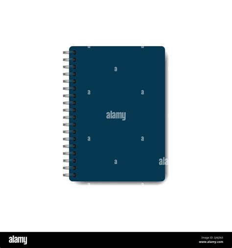 Spiral Notepad Closed Notebook Icon Isolated On White Background Vector Illustration Stock
