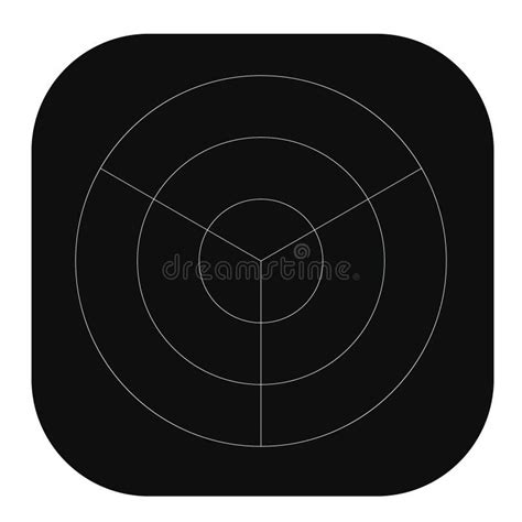 Polar Circular Grid Mesh Pie Chart Graph Element Stock Illustration