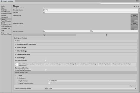 22 Unity Project Settings Download Scientific Diagram