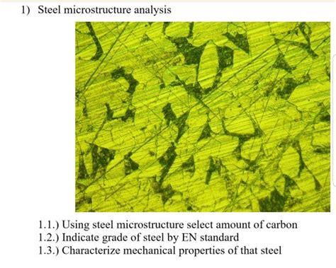 Solved Steel Microstructure Analysis Using Steel Chegg