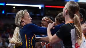 Wnba Indiana Fevers Sophie Cunningham Ejected Following Heated Altercation In Defence Of
