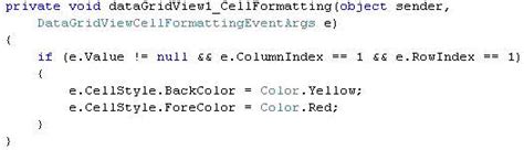 Personalizando Colunas Linhas E Células De Um Datagridview