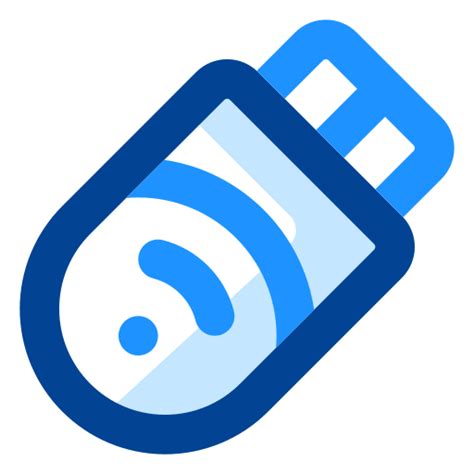 Wireless Usb Generic Color Lineal Color Icon