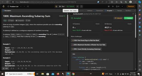 Harsh Kushwah On Linkedin Dsawithedslash Leetcode 100dayschallenge