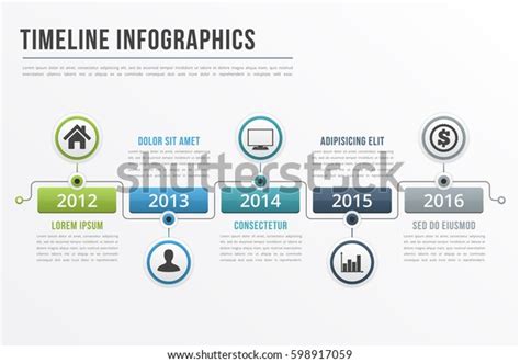 Timeline Infographics Template Workflow Process Infographics Stock