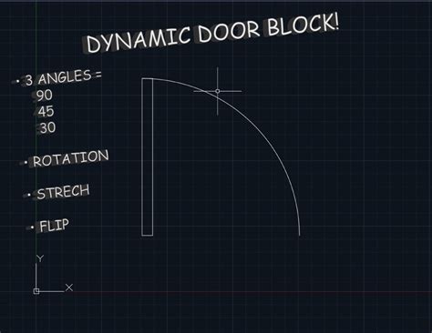 Dynamic Door Block For Autocad Architectural And Interior Design Etsy