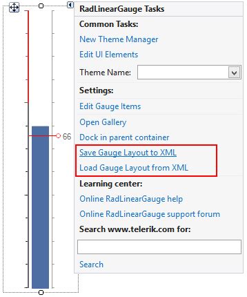Save And Load Layout RadLinearGauge Telerik UI For WinForms