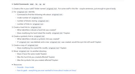 Solved • Useful Commands Stat In Cp Mv 1 Create A File