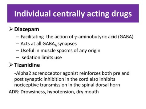 Centrally Acting Smr Ppt