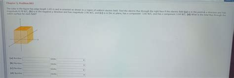 Solved Chapter Problem The Cube In The Figure Has Chegg