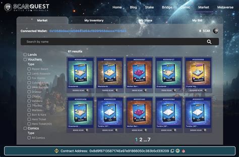 Blockchain Nft Scarquest Gamefi Nftmarketplace Web3