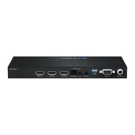 Blustream 2 Way 4k Hdmi Switch With Audio Breakout Ln148296 Sw21ab V2 Scan Uk