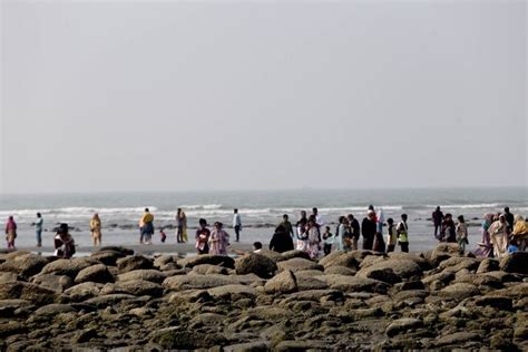 Tourists Flock To See Natural Coral Rocks At Inani Beach