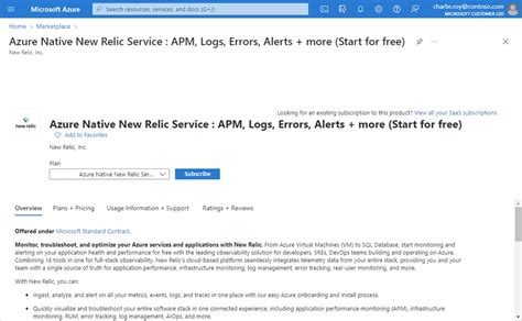 Azure Native New Relic Service Full Stack Observability In Minutes