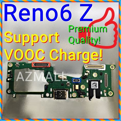 Support W Vooc New Ori Charging Port Board Mic Flex Ribbon For Oppo Reno Z G Reno Z