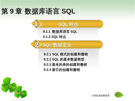 第 章数据库语言SQL pptx