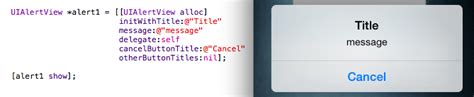 Ios Uialertview Title Does Not Display Stack Overflow