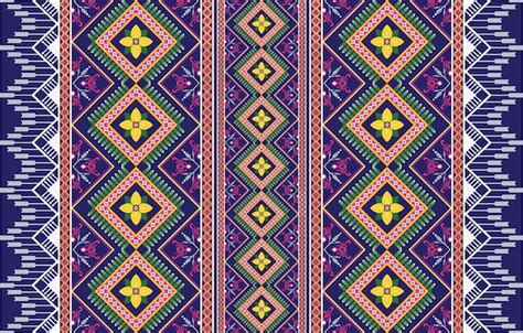 집시 패턴 부족 민족 모티프 기하학적 원활한 배경입니다 낙서 집시 기하학적 모양 프리미엄 벡터