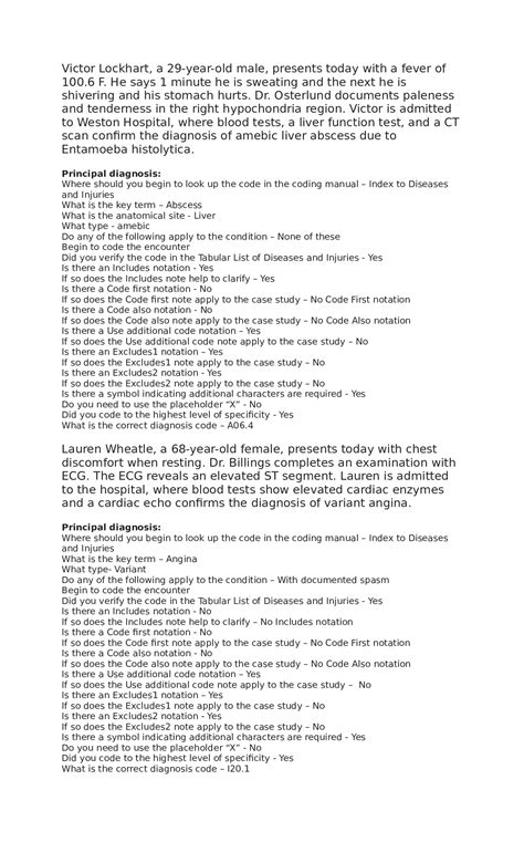 Health Sci Hi255 02 Medical Coding Ii Unit 4 Lab Quiz In 95 Pages Scholarfriends