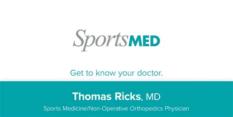 Thomas Ricks MD SportsMed