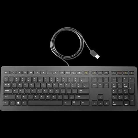 Black With Wire HP Wired Keyboard At Piece In New Delhi ID