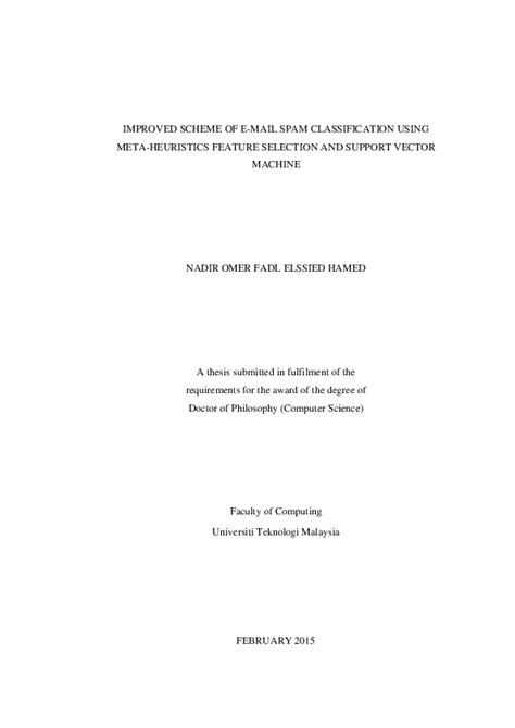 Pdf Improved Scheme Of E Mail Spam Classification Using Meta