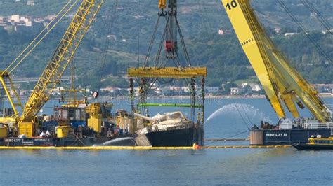 Bayesian Shipwreck Recovery In Porticello Sicily Stock Video Video