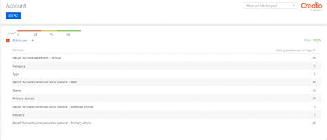 Modifying The Percentage Of Profile Completion Indicator In Creatio Customer Fx