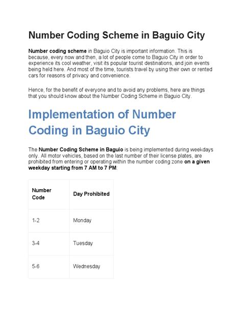 Number Coding Ordinance Pdf