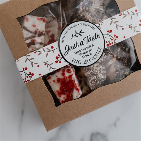 Toffee Box One Flavor Various Sizes — Just A Taste Toffee