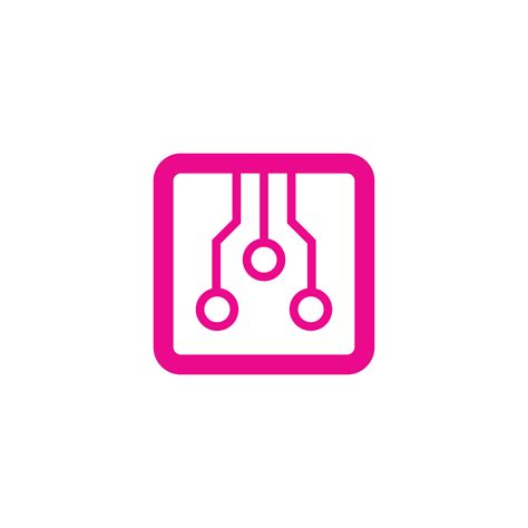 Chip Isolated Minimal Icon Processor Line Vector Icon For Websites